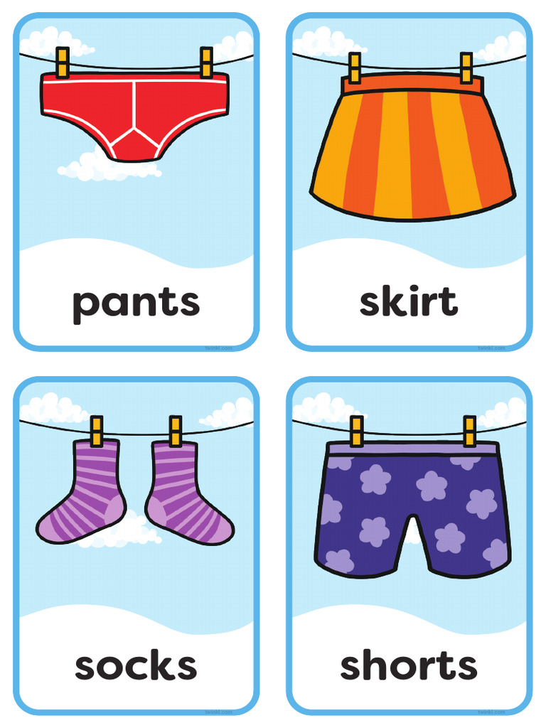 T e 1688555063 Originals First Words Flashcards Clothes Ver 1 | PDF