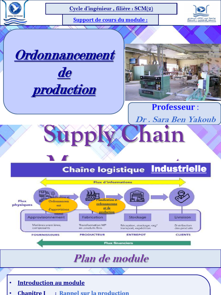 Ordonnancement de la production industrielle | PDF | Planification ...