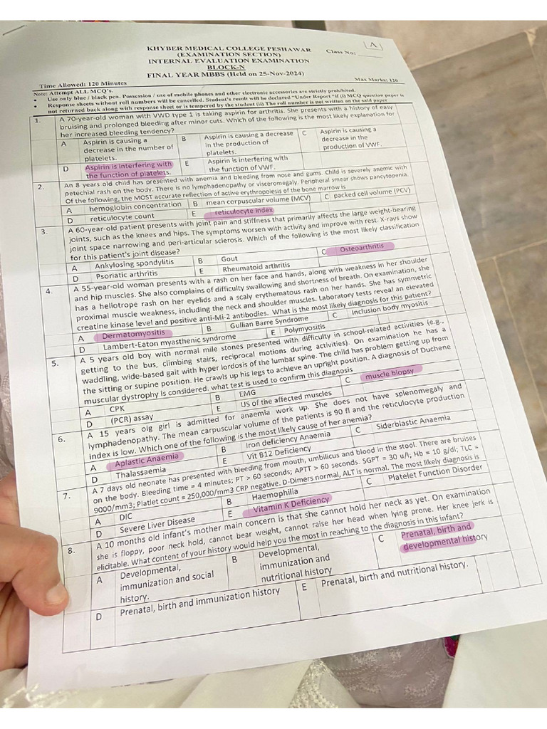 Block N KMC 2024 Solved | PDF