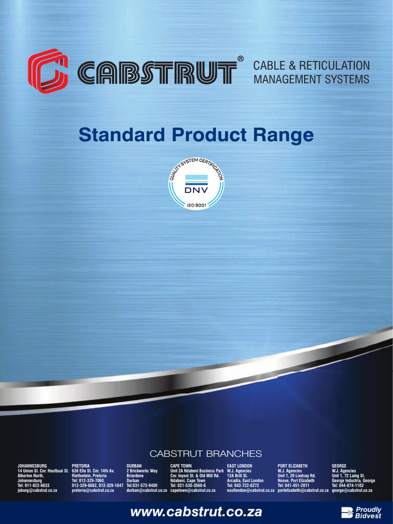 Cabstrut Product Catalogue 2025 | PDF | Pipe (Fluid Conveyance) | Materials