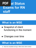 Mental State Examination MSE OSCE Checklist Geeky Medics | PDF ...