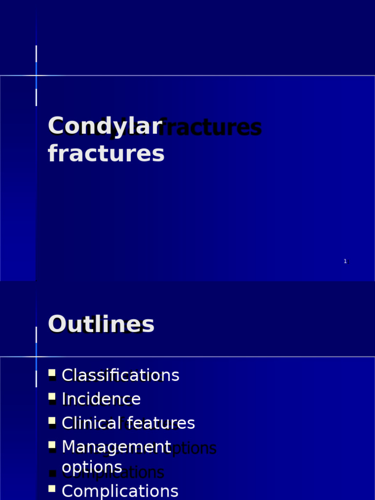 Condyle Fracture in Maxillofacial Surgery | PDF | Diseases And ...
