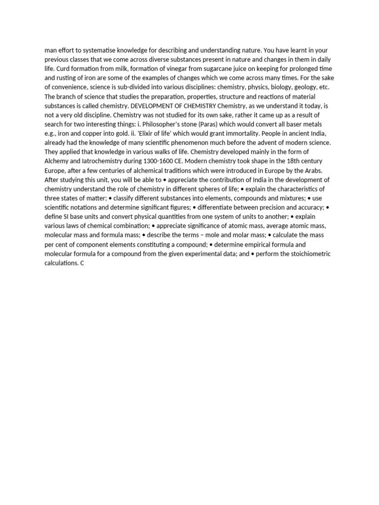 Man Effort To Systematise Knowledge For Describing and Understanding ...