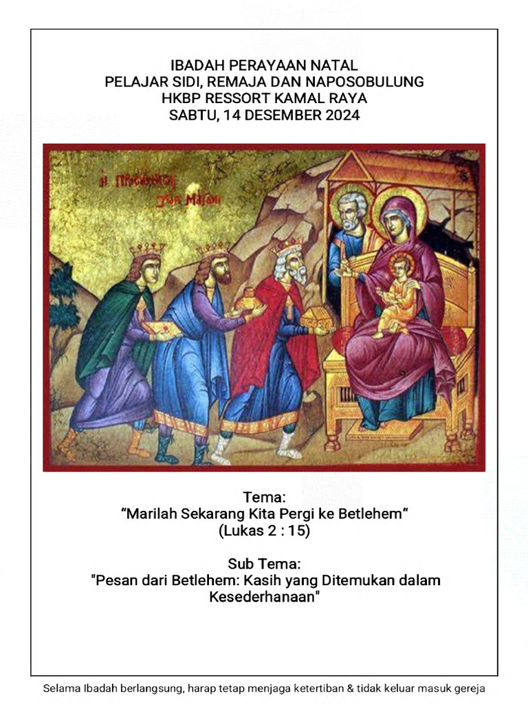 Natal 2024 Acara (9) Ben (OCR) | PDF