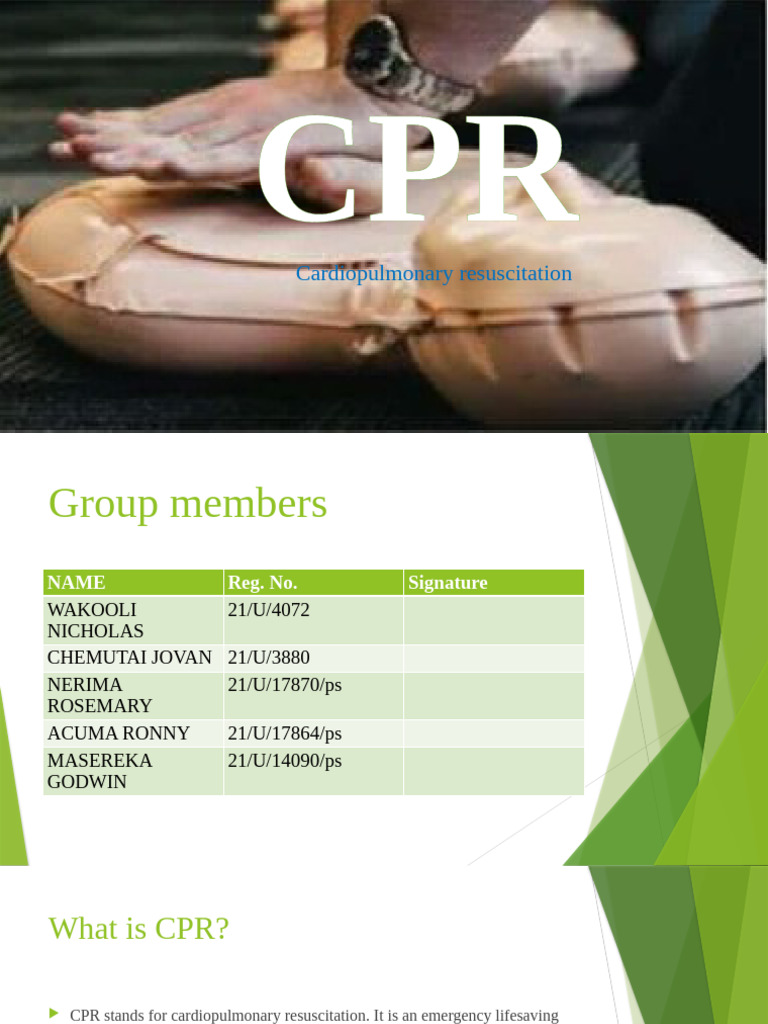 Cardiopulmonary Resuscitation (CPR) | PDF
