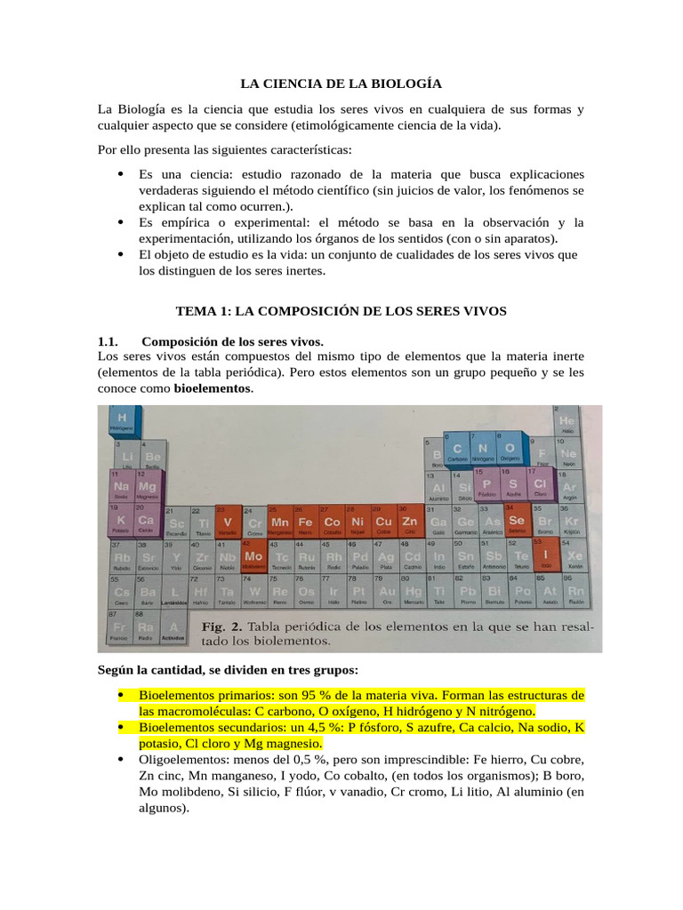 Composición de Los Seres Vivos | PDF | Organismos | Las bacterias