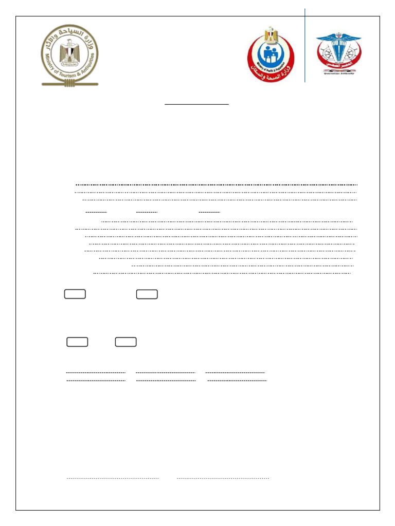 Arrival Health Declaration English | PDF