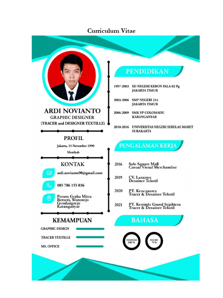 CV Ardi Novianto | PDF