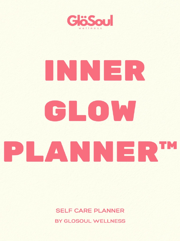 GloSoul Wellness - Inner Glow Planner™ | PDF | Lunch | Skin Care