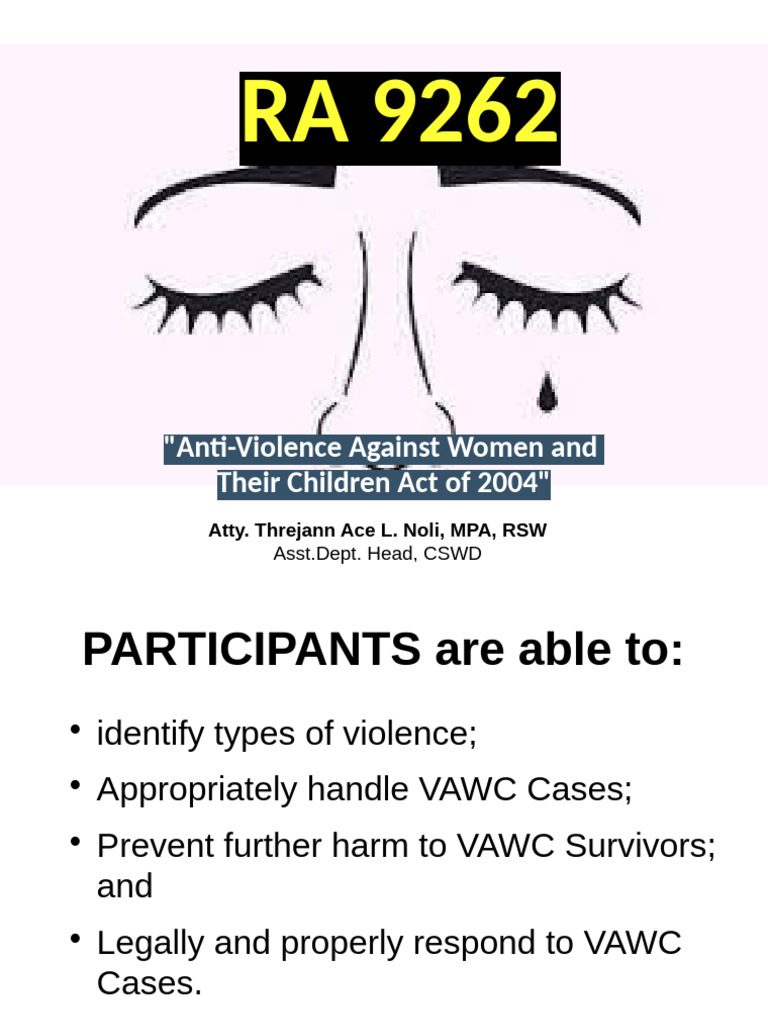 Handling VAWC Cases | PDF | Violence Against Women | Violence