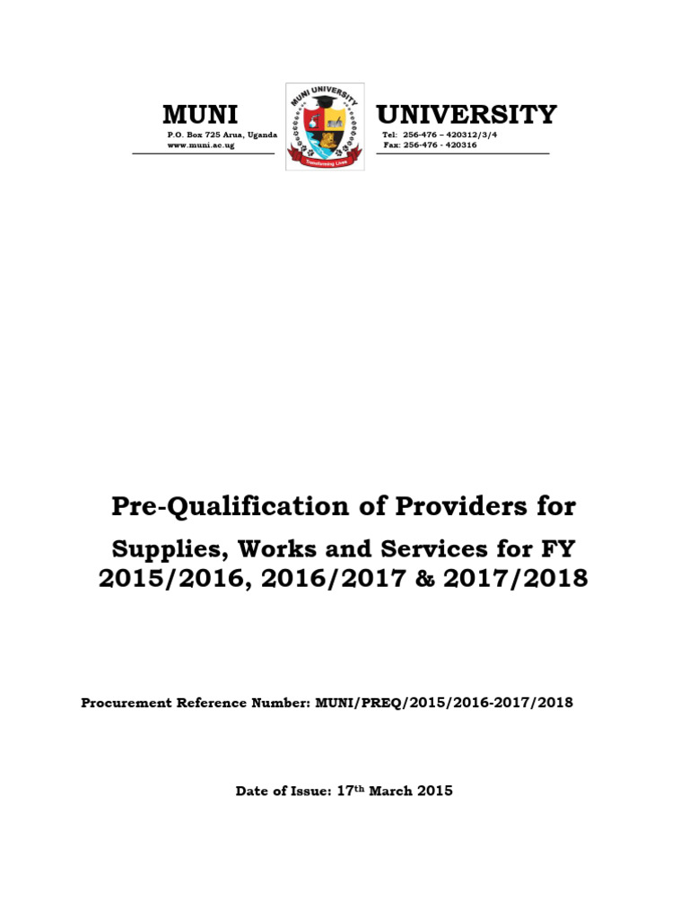 Example of Prequalification Form | PDF | Bankruptcy | Joint Venture