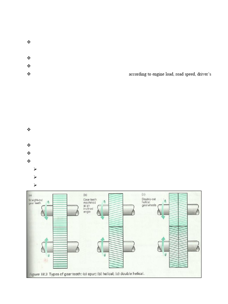 GEARBOX Transmission System Notes FR | PDF | Manual Transmission | Gear