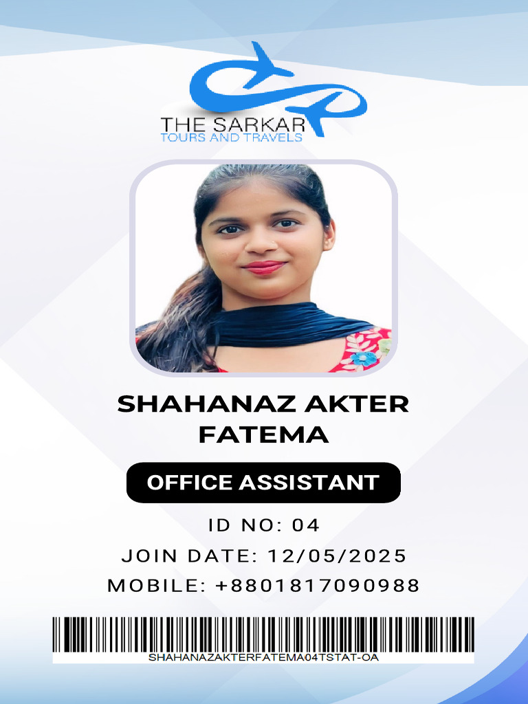 Shahanaz ID Card | PDF