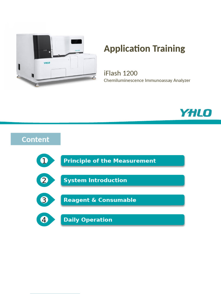 Iflash 1200 Application Training | PDF | Immunoassay