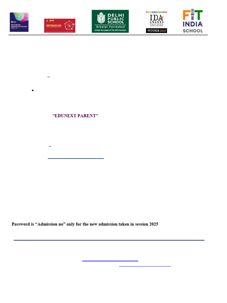 ERP MANUAL For The Students - 2025-26 | PDF | Mobile App | Google Play