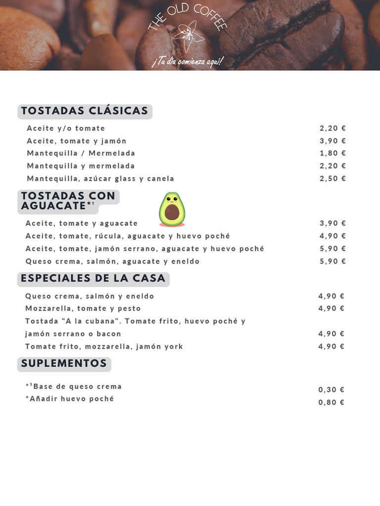 Carta Comida | PDF | Alimentos | Cocina