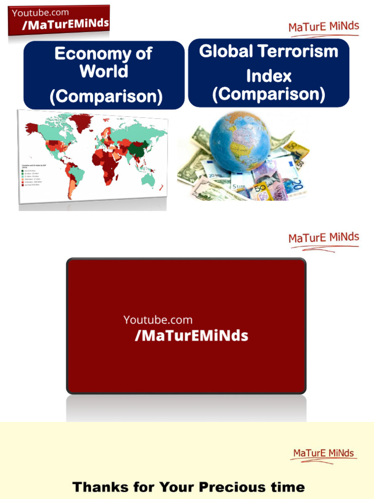 Global Economy and Terrorism Index Comparison | PDF