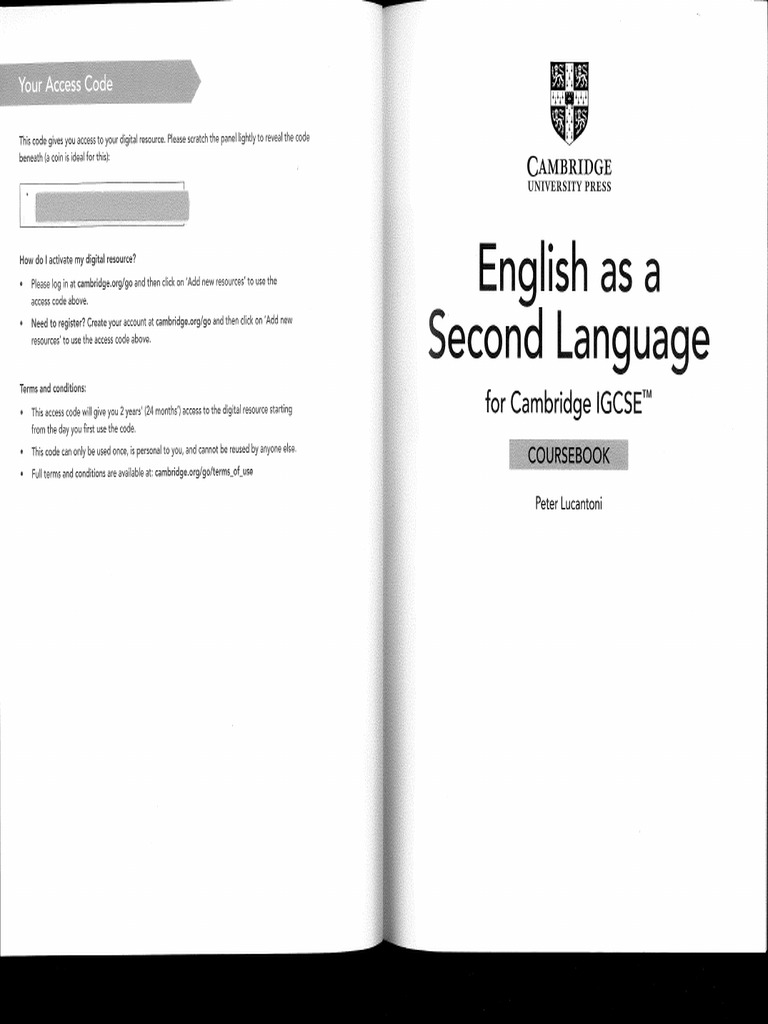 ESL Cambridge IGCSE Coursebook | PDF