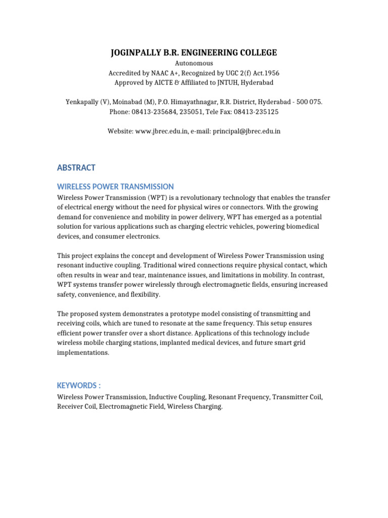 WPT Abstract With Images | PDF