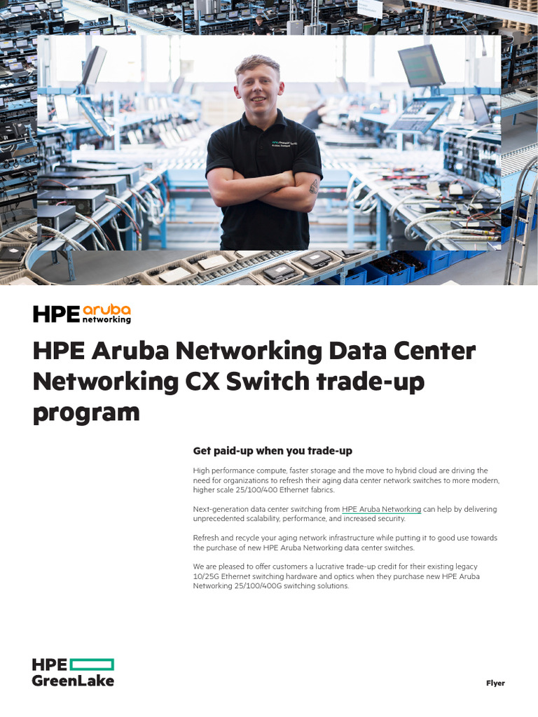 HPE Aruba Networking Data Center Networking CX Switch Trade-Up Program-a00137092enw | PDF ...