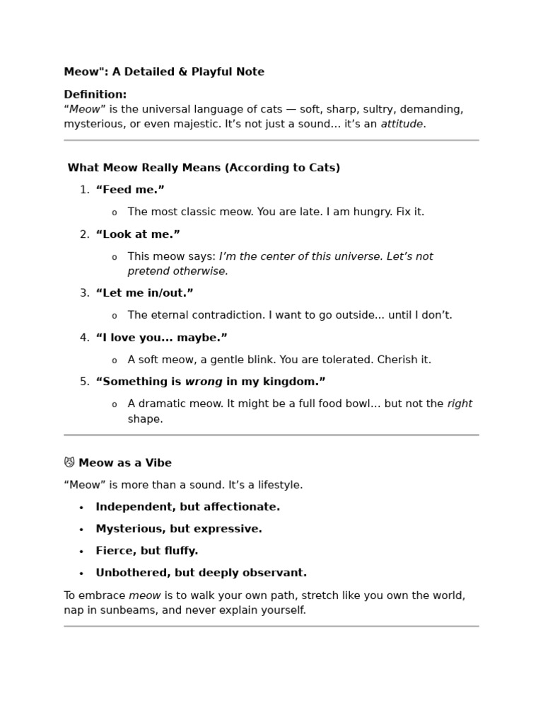 Meowse | PDF