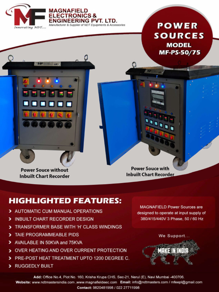 PWHT Power Source Machine 50 KVA 70 KVA | PDF