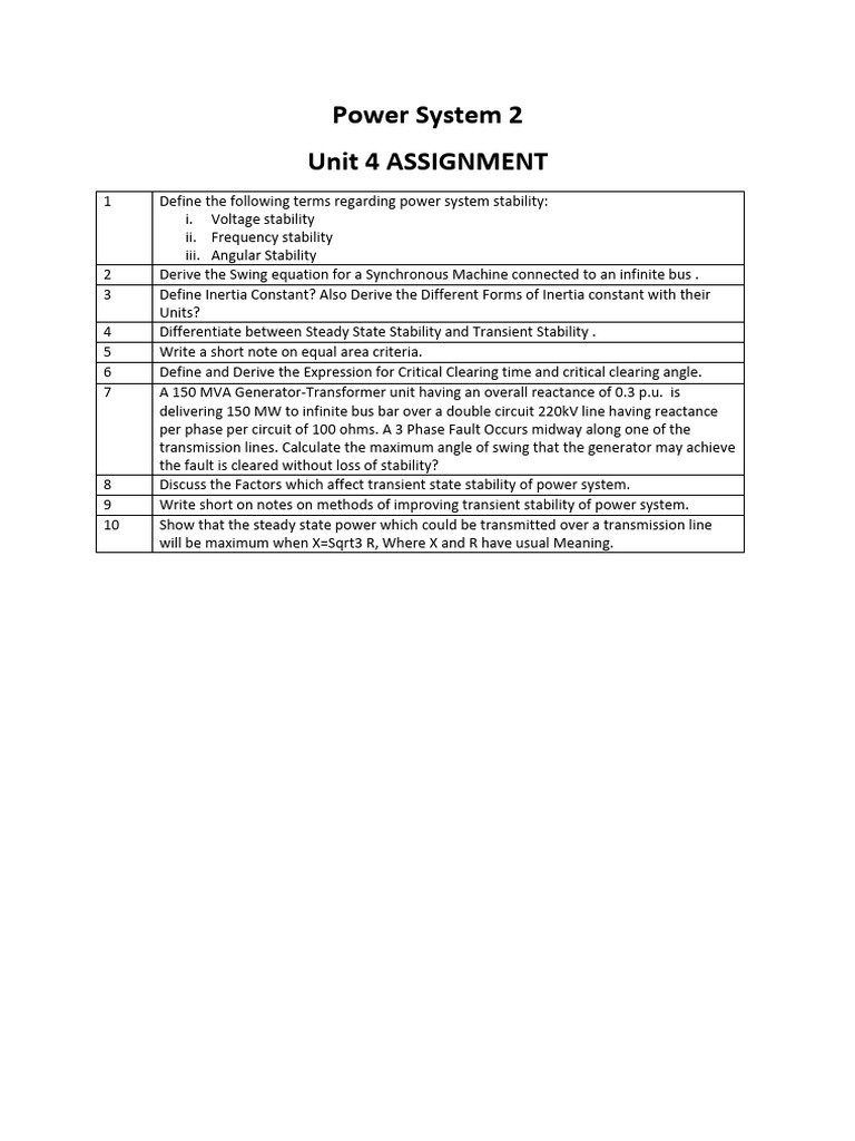 PS-II Unit-4 Assignment | PDF