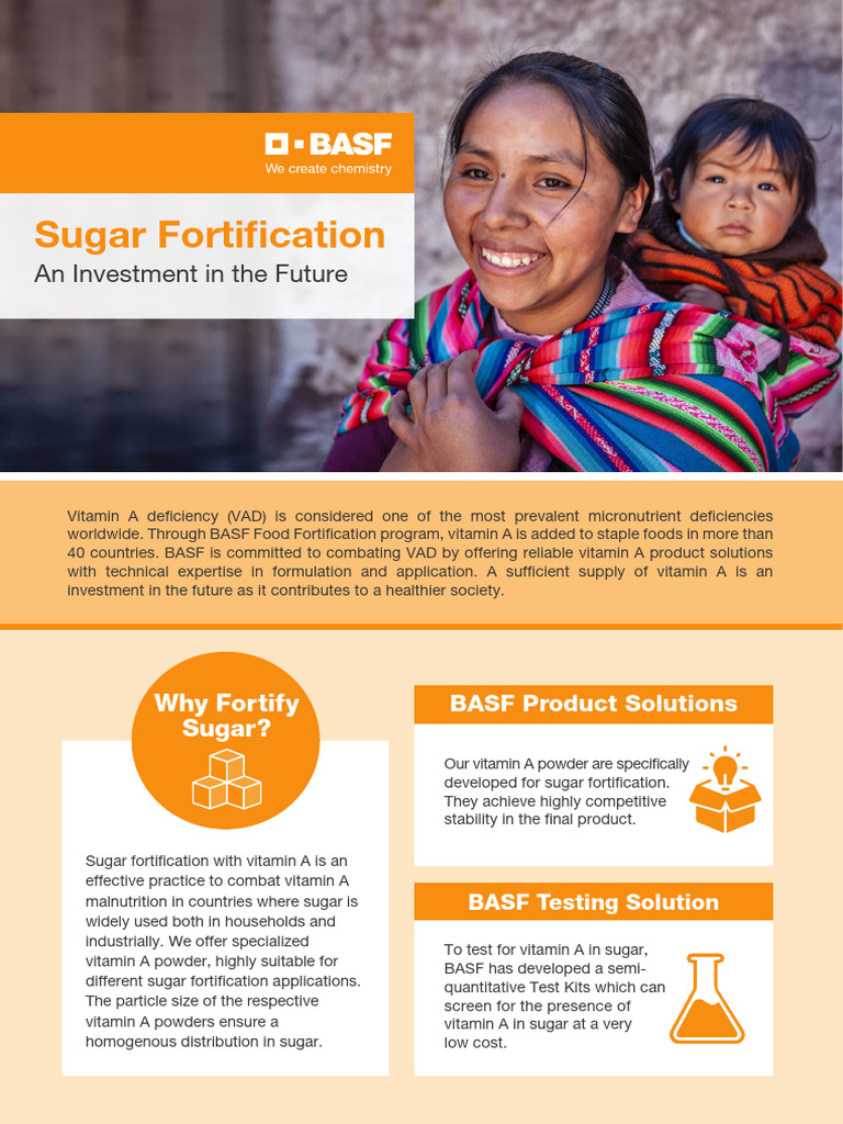 BASF Sugar-Fortification Flyer FA | PDF | Vitamin A | Vitamin
