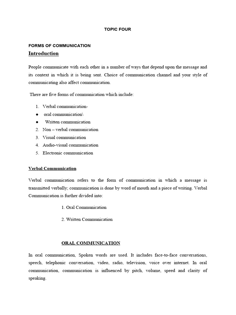 Chapter 4 Communication Skills | PDF | Nonverbal Communication | Communication