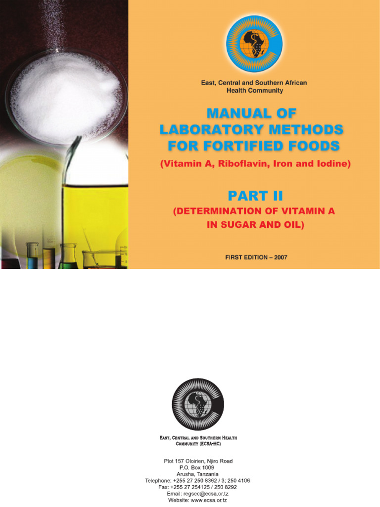 1444472713l of Labratory Methods For Fortified Foods - Part II | PDF ...