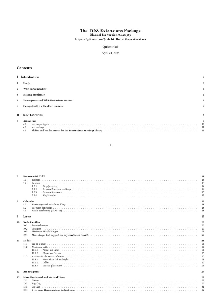 Tikz Ext Manual | PDF