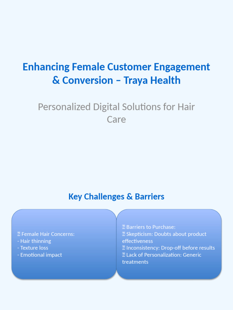 Traya Strategy Pitch Bootstrap | PDF