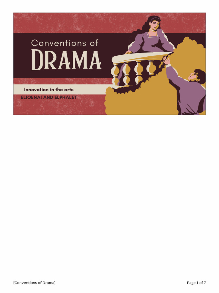 Conventions of Drama | PDF