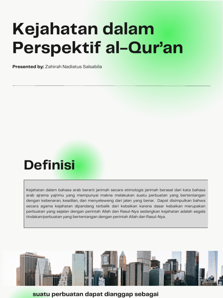 Kriminologi Perspektif Al-Quran | PDF