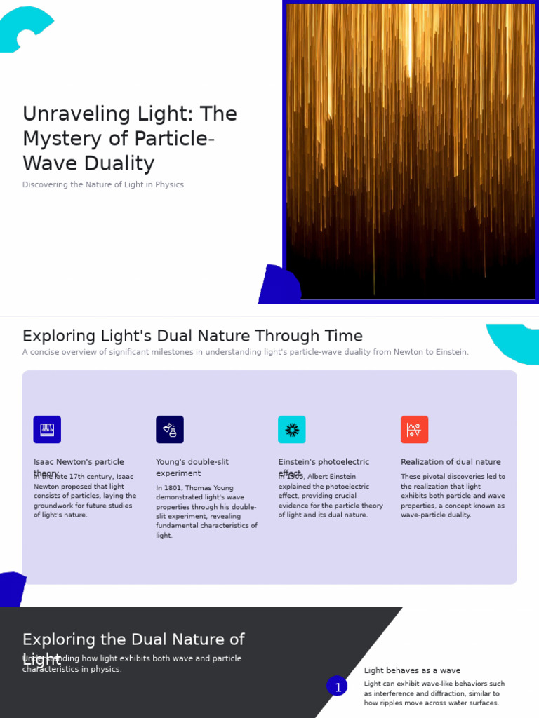 Explaining Particle-Wave Duality of Light | PDF | Light | Atomic