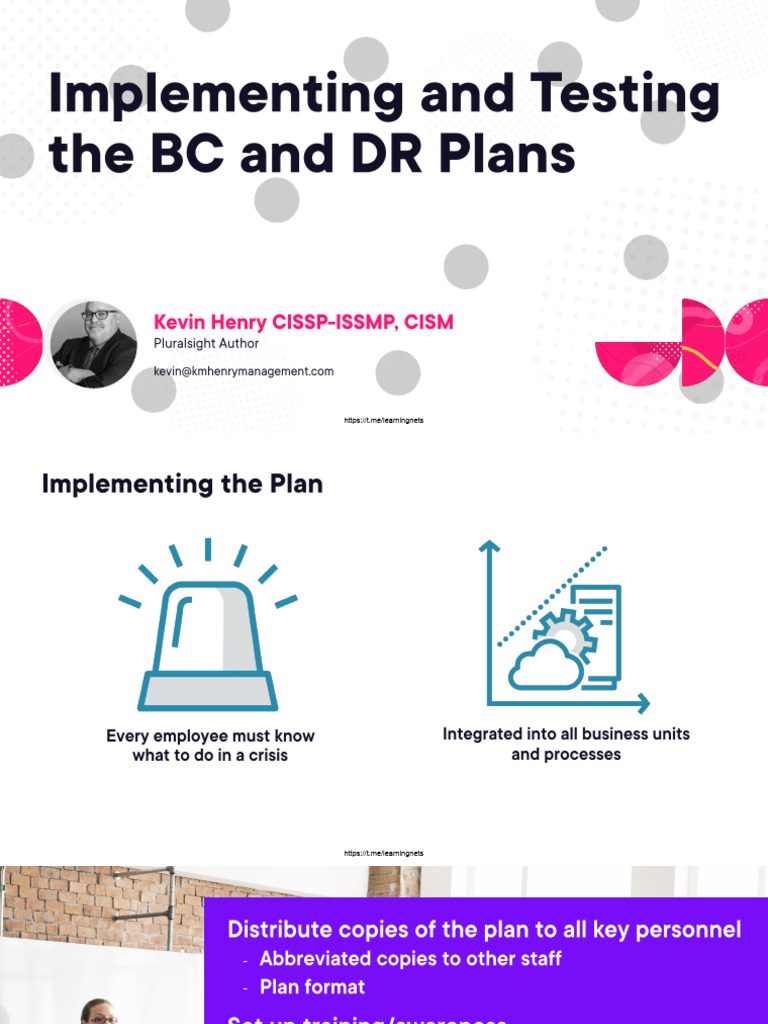 001 Testing The BC and DR Plans - Slides-Stamped | PDF