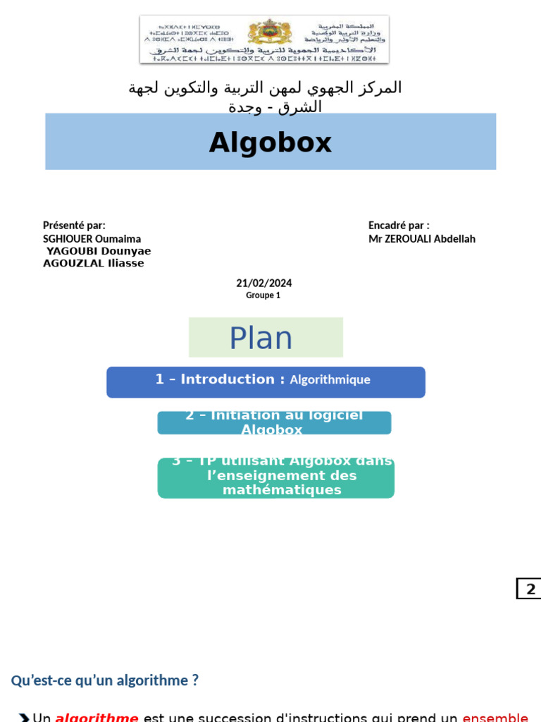 Introduction à Algobox pour l'algorithmique | PDF | Structure de ...