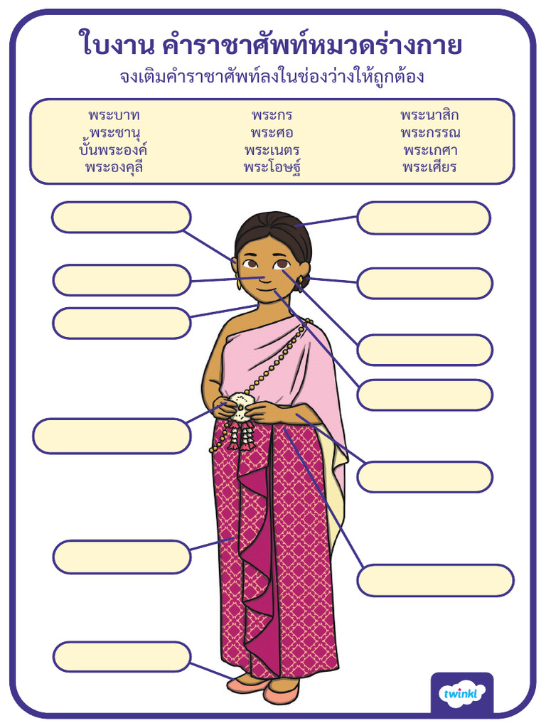 TH TL 1652928815 Royal Words Labeling Activity Ver 2 | PDF