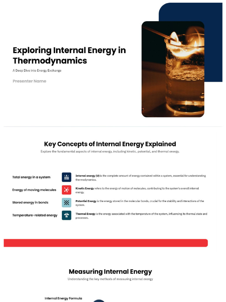 Internal Energy Concepts | PDF