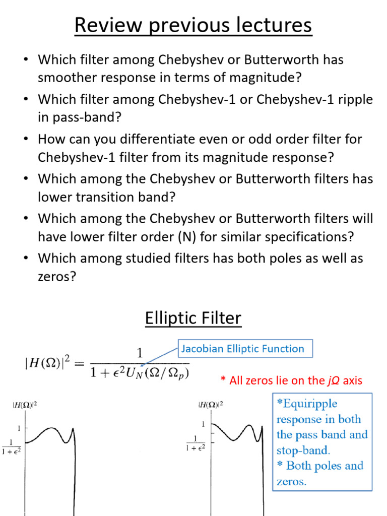 21 Digital Filter Design Iir 3 | PDF