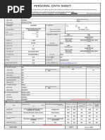 CS Form No. 212 Personal Data Sheet Revised | PDF