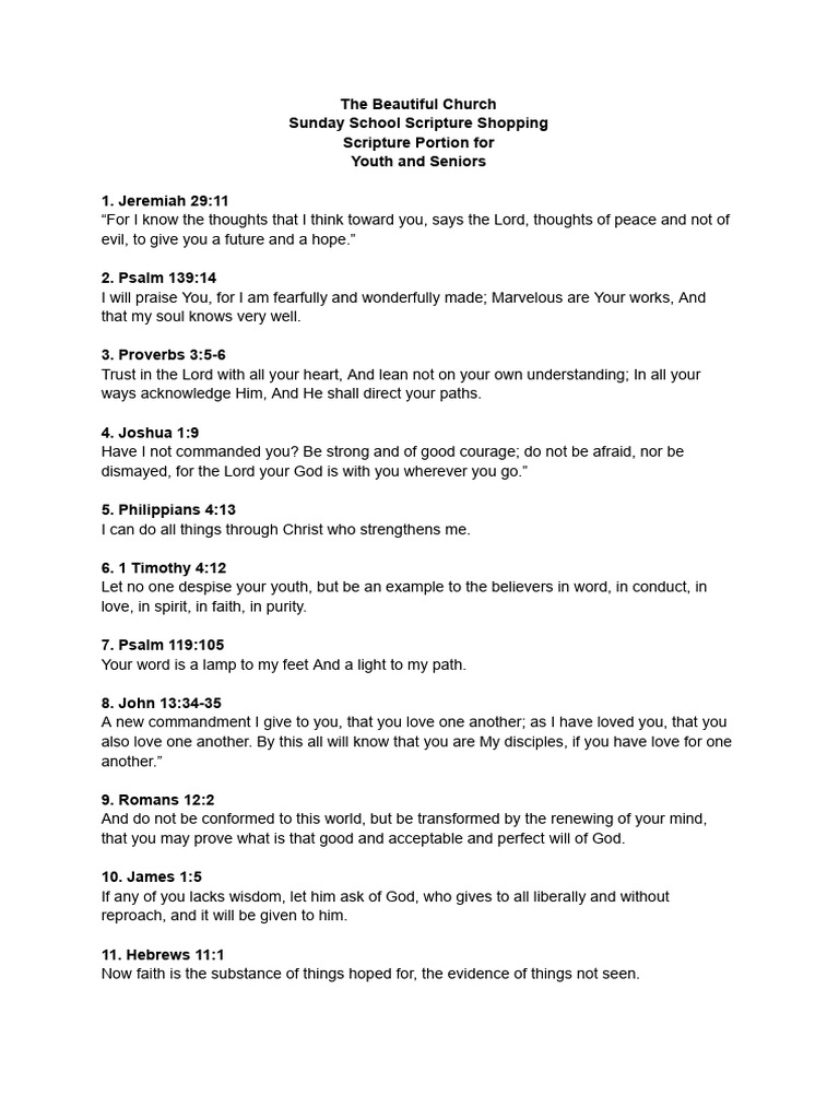 This Scripture Portion Is For The Aged of 13 and Above. | PDF | Grace ...