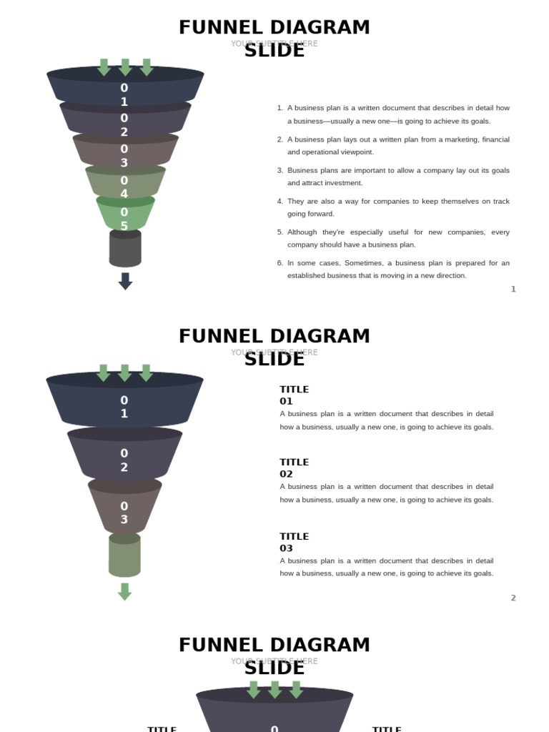 Funnel Slides V5 Google Slides Template | PDF | Writing