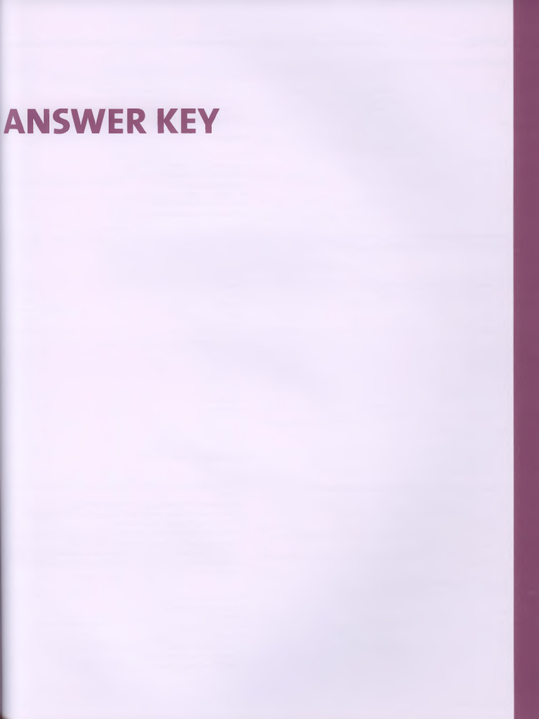 Outcomes Advanced WB Key | PDF