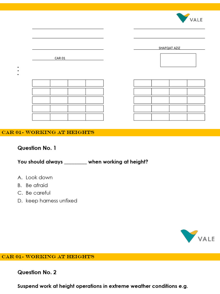 CAR 01 - Assessment 2 | PDF | Safety