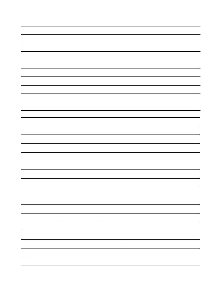 Single Ruled Paper | PDF