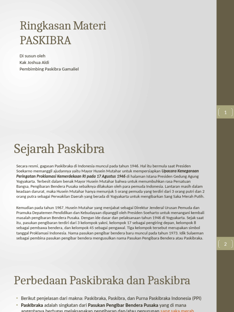 Sejarah dan Fungsi Paskibra di Indonesia | PDF