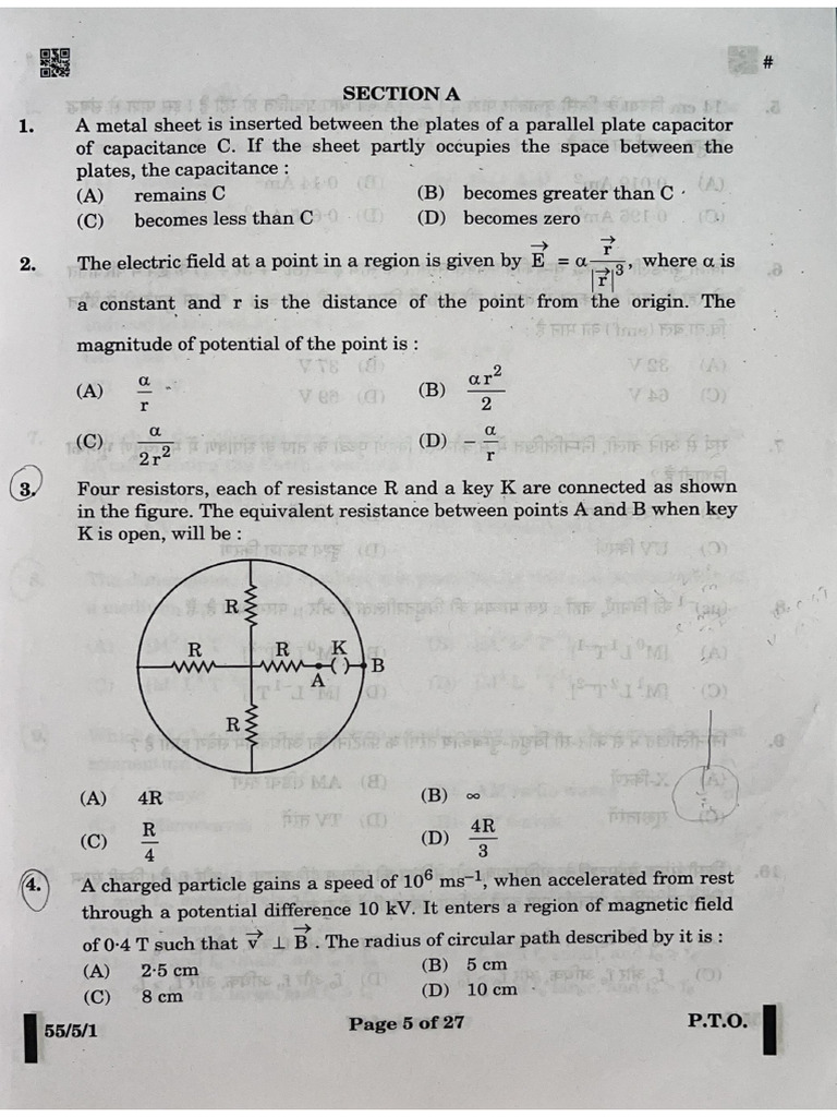 Physics Question Paper 2025 | PDF