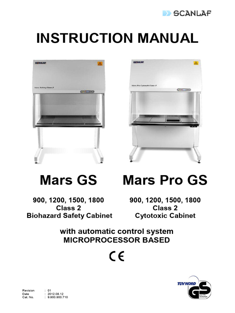 Instruction Manual ScanLaf Mars and Mars Pro Class II EN | PDF