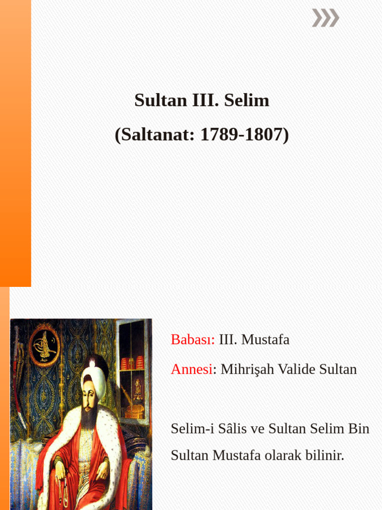 III. Selim-IV. Mustafa Ve II. Mahmut | PDF